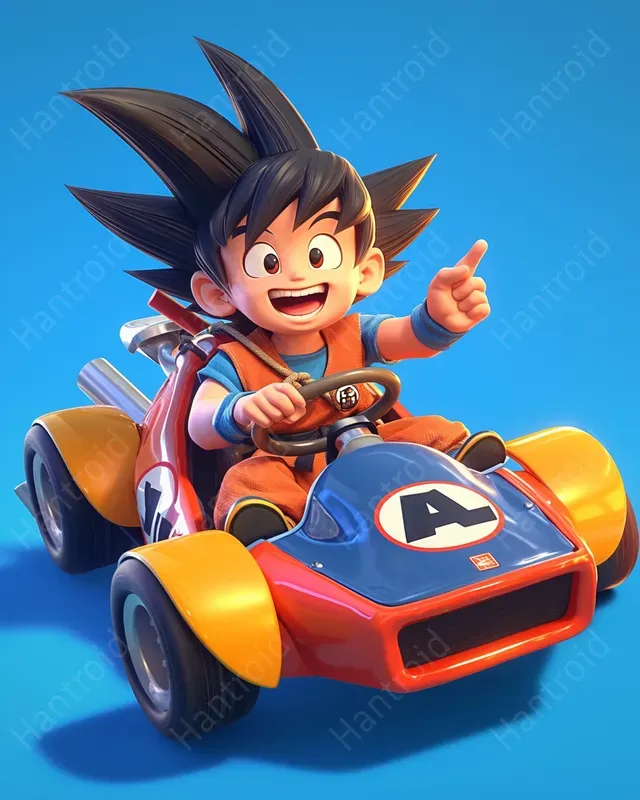 Dragon Ball Kart Thrills Midjourney Prompt | PromptBase