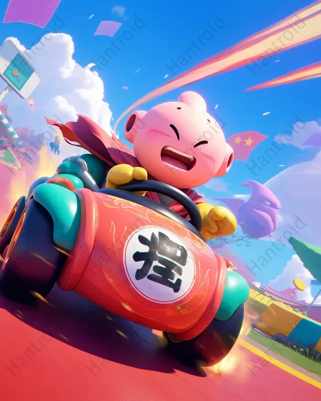 Dragon Ball Kart Thrills Midjourney Prompt | PromptBase