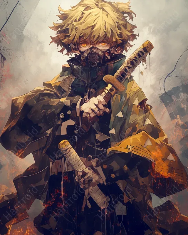 Dystopian Demon Slayer Epics Midjourney Prompt | PromptBase