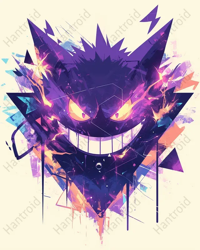 Geometric Portrait Pokemon Tees Midjourney Prompt | PromptBase