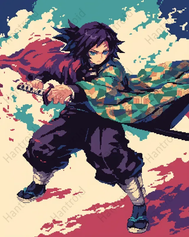 Pixel Demon Slayer Magics Midjourney Prompt | PromptBase