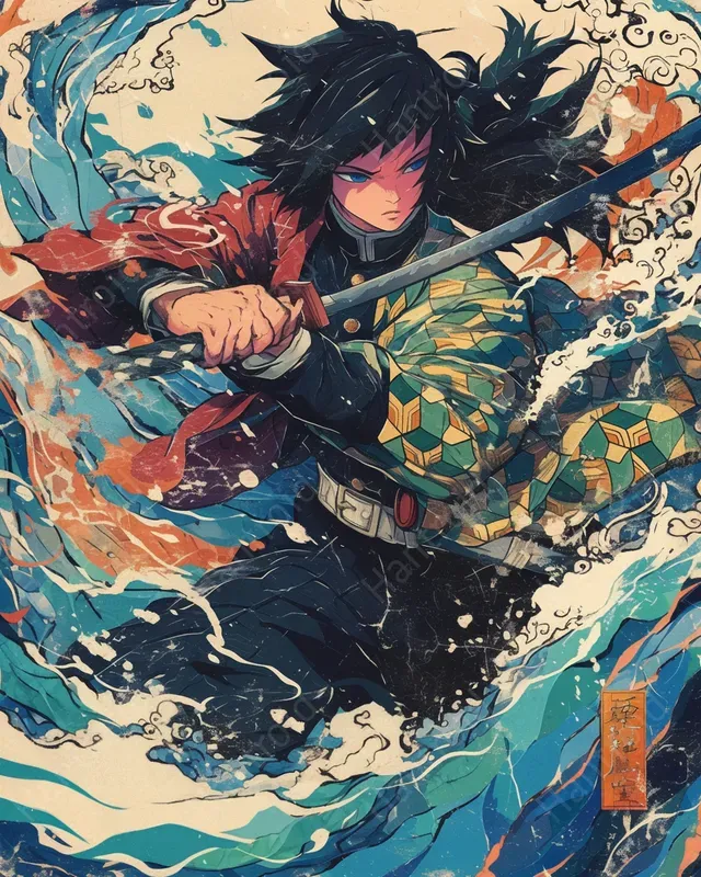 Demon Slayers In Japanese Art Midjourney Prompt | PromptBase