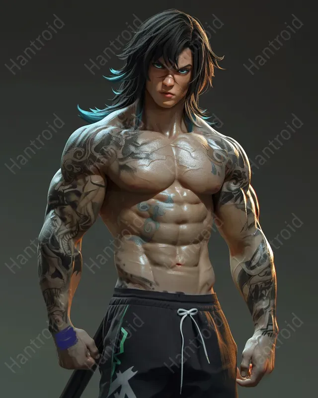 Demon Slayer Fitness Fusions Midjourney Prompt | PromptBase