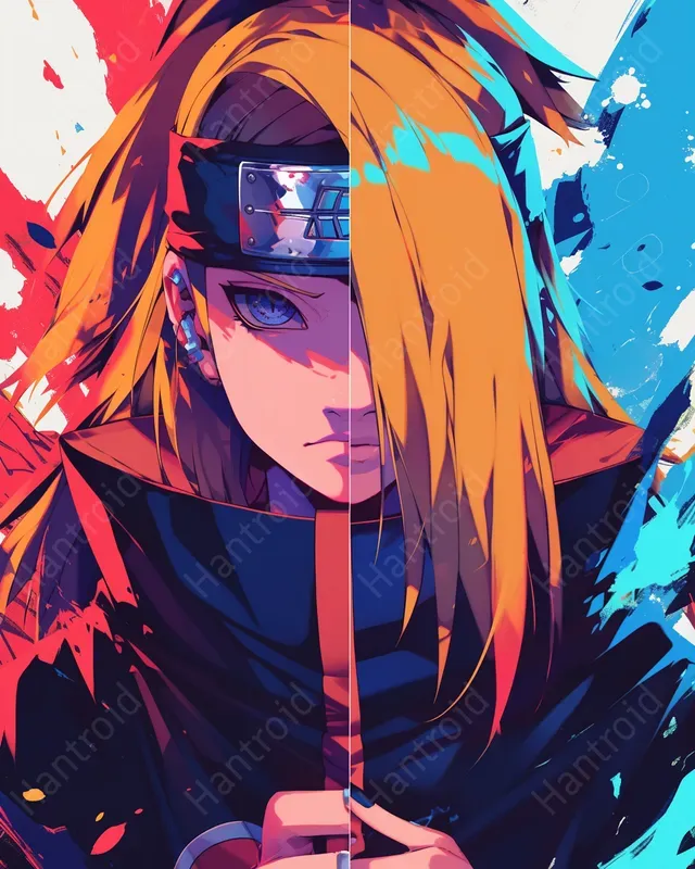 Dynamic Naruto Shippuden Duality Portraits Midjourney Prompt | PromptBase