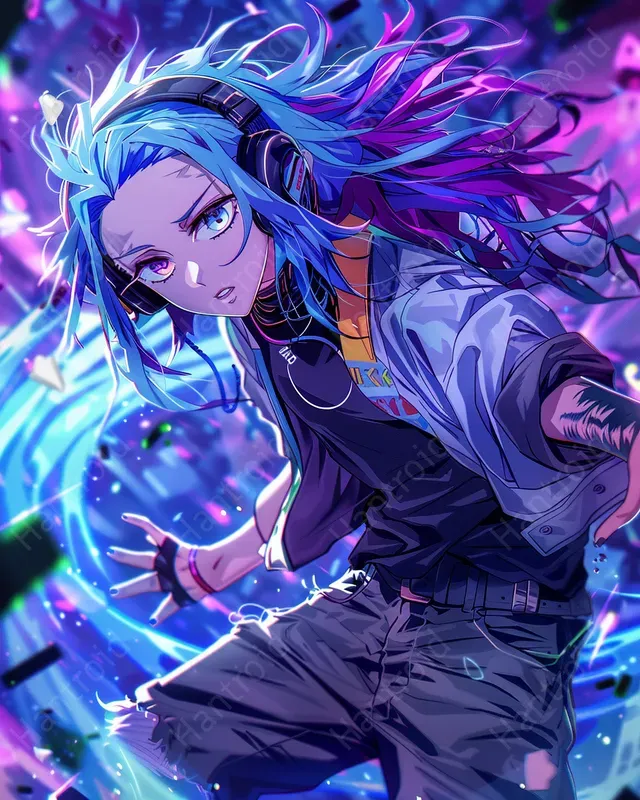 Demon Slayer Nightcore Vibes Midjourney Prompt | PromptBase