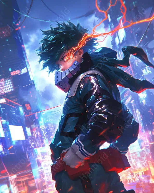 My Hero Academia Cyberpunk Fusions Midjourney Prompt | PromptBase