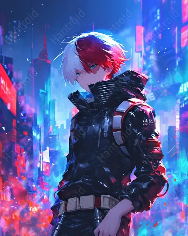 My Hero Academia Cyberpunk Fusions Midjourney Prompt | PromptBase