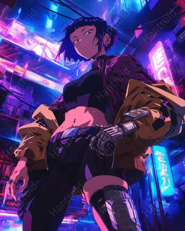 My Hero Academia Cyberpunk Fusions Midjourney Prompt | PromptBase