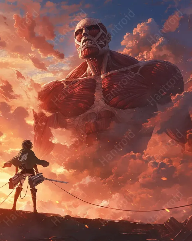 Legendary Attack On Titan Covers Midjourney Prompt | PromptBase