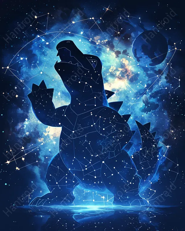 Celestial Pokemon Silhouettes Midjourney Prompt | PromptBase