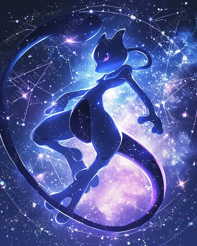 Celestial Pokemon Silhouettes Midjourney Prompt | PromptBase