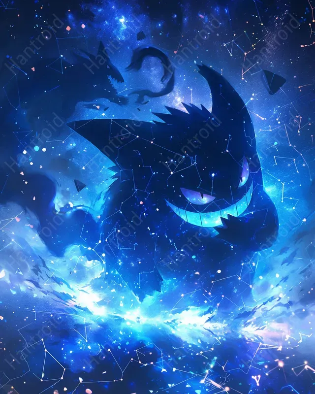 Celestial Pokemon Silhouettes Midjourney Prompt | PromptBase