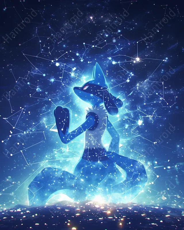 Celestial Pokemon Silhouettes Midjourney Prompt | PromptBase