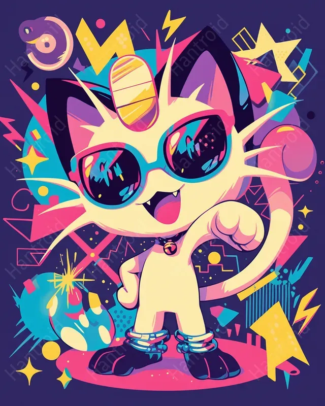 Pop Art Pokemon Tees Midjourney Prompt | PromptBase