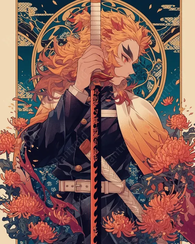 Demon Slayers In Art Nouveau Midjourney Prompt | PromptBase