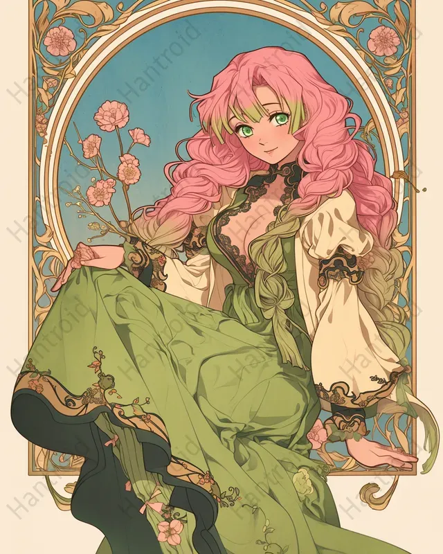 Demon Slayers In Art Nouveau Midjourney Prompt | PromptBase