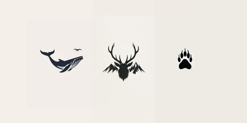 Minimalist Wildlife Logos Midjourney Prompt | PromptBase