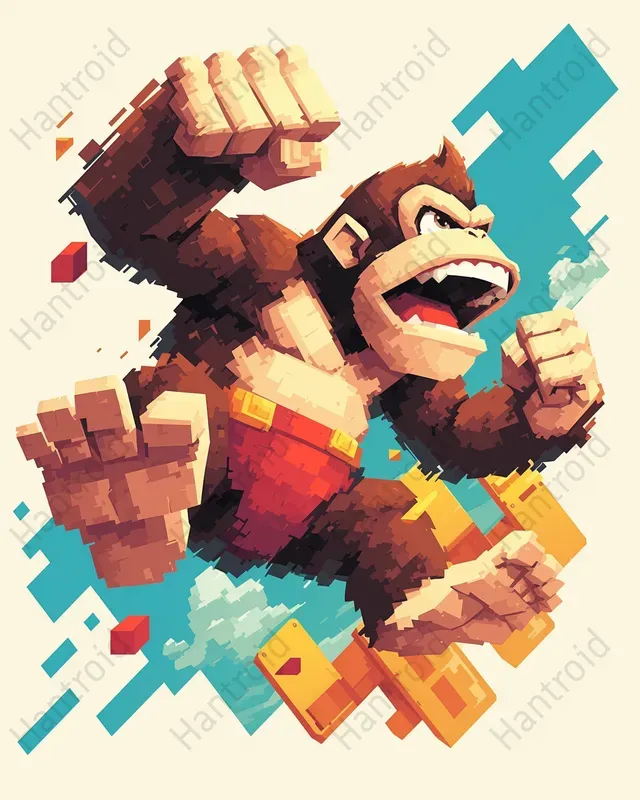 Nintendo Character Pixel Art Midjourney Prompt | PromptBase