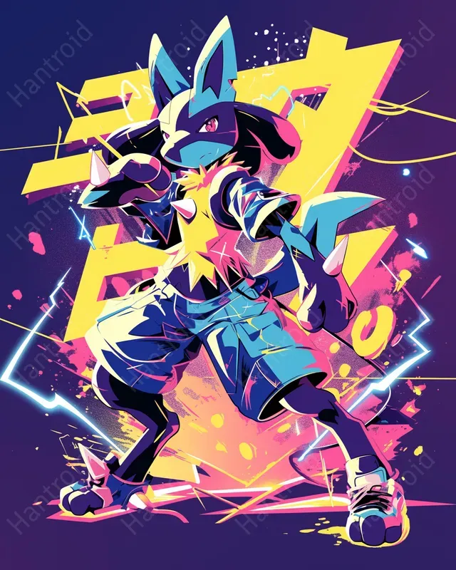 Neon Pokemon Designs Midjourney Prompt | PromptBase