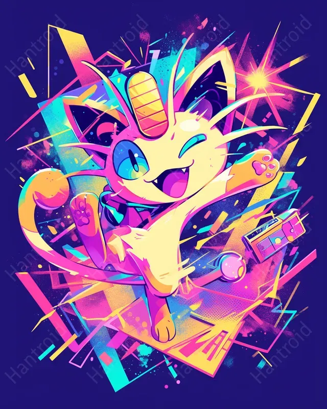 Neon Pokemon Designs Midjourney Prompt | PromptBase