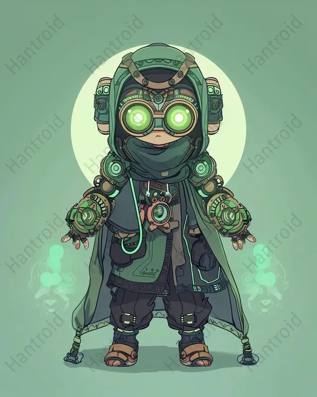 Cyberpunk Chibi Character Designs Midjourney Prompt | PromptBase