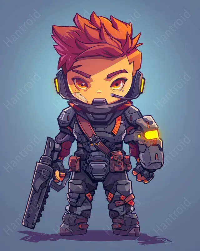 Cyberpunk Chibi Character Designs Midjourney Prompt | PromptBase