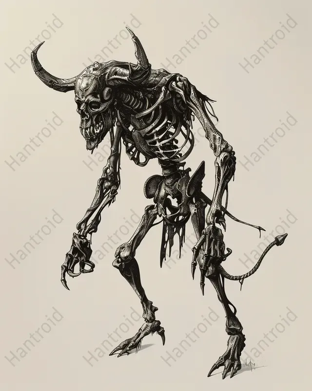 Skullcore Mythic Creatures Midjourney Prompt | PromptBase