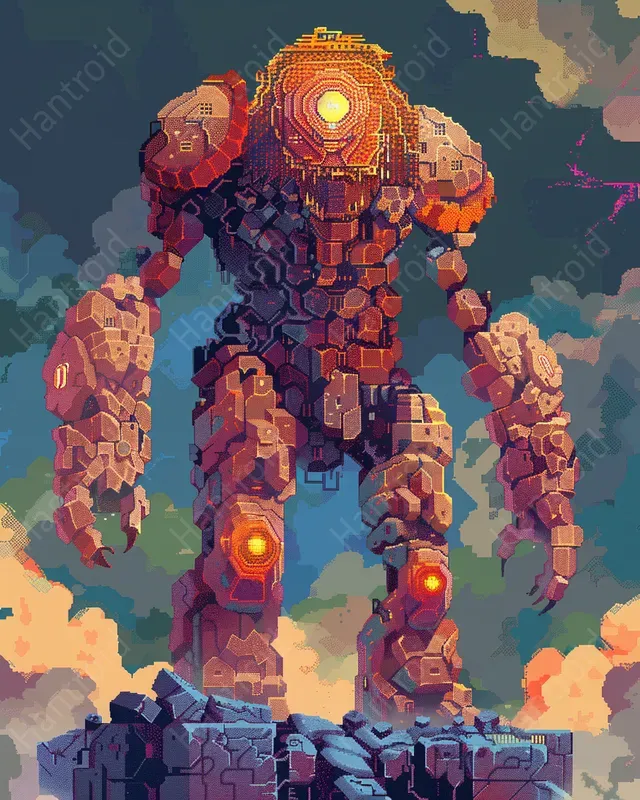 Mythical Creatures Pixel Art Midjourney Prompt | PromptBase