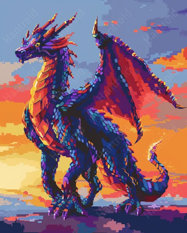 Mythical Creatures Pixel Art Midjourney Prompt | PromptBase