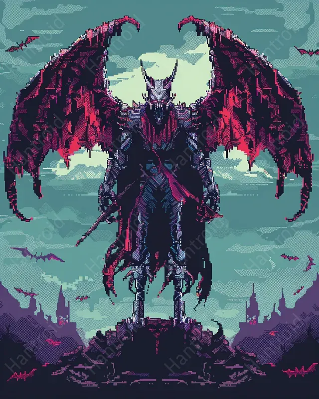 Mythical Creatures Pixel Art Midjourney Prompt | PromptBase