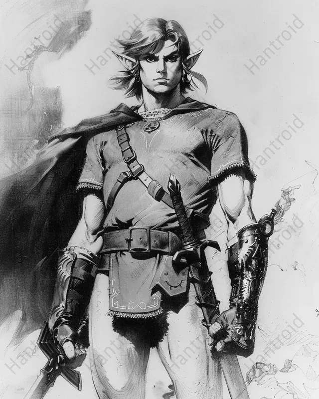 Dynamic Nintendo Character Sketches Midjourney Prompt | PromptBase