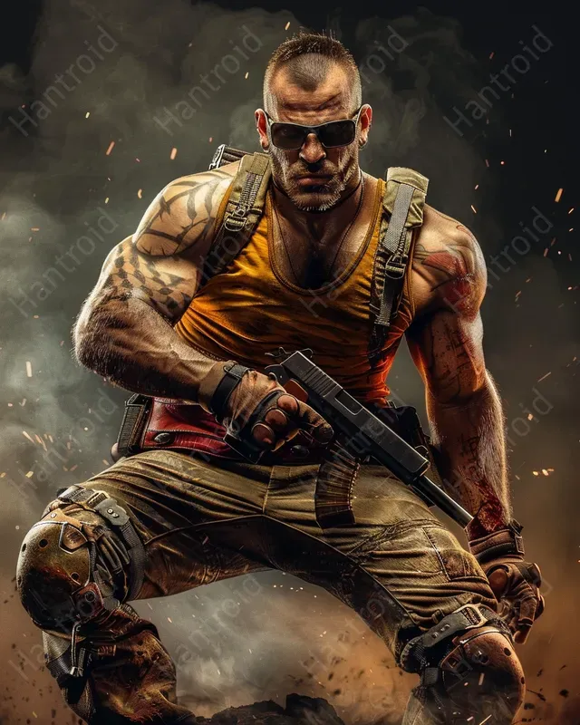 Epic Realistic Action Characters Midjourney Prompt | PromptBase