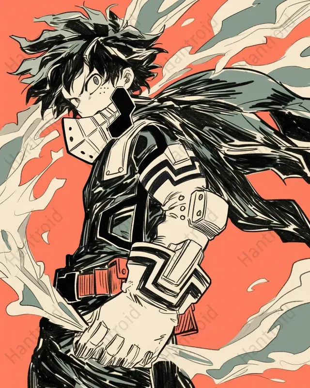 Dynamic Ink Anime Drawings In Oda Style Midjourney Prompt | PromptBase