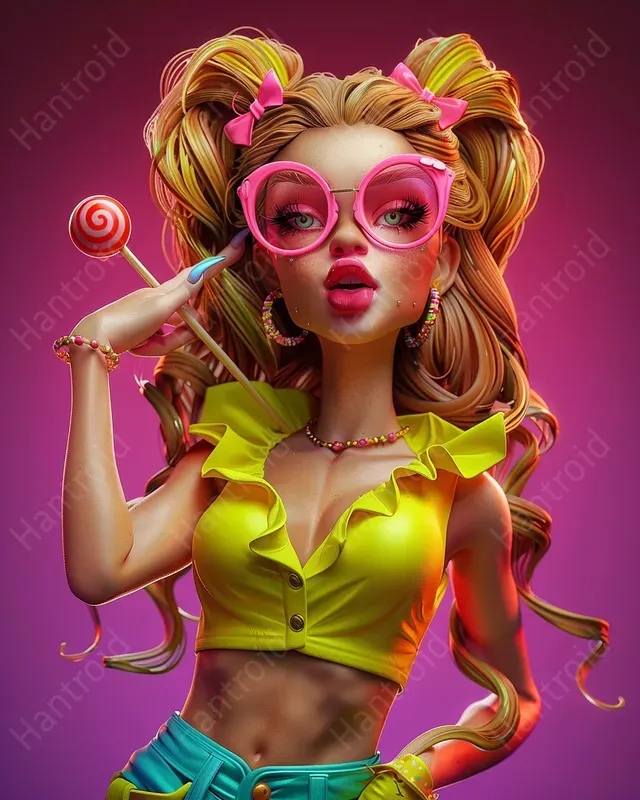 Hyper Realistic Candy Avatars Midjourney Prompt | PromptBase