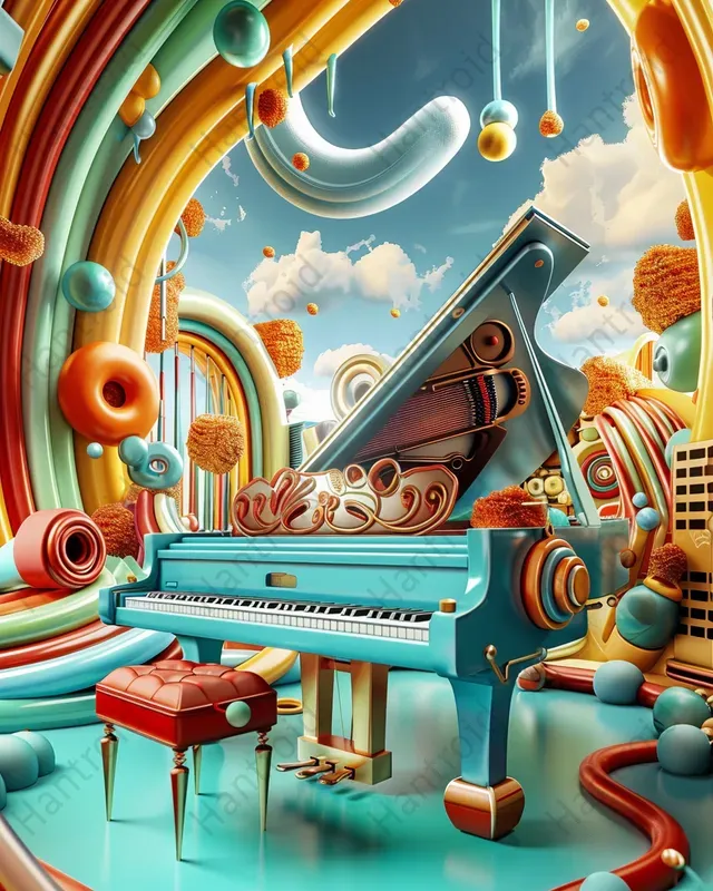 Retro Futuristic Candy Art Midjourney Prompt | PromptBase