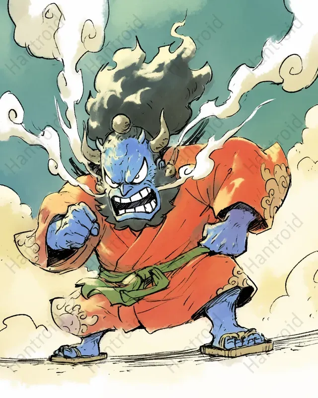 Dynamic One Piece Character Art Midjourney Prompt | PromptBase