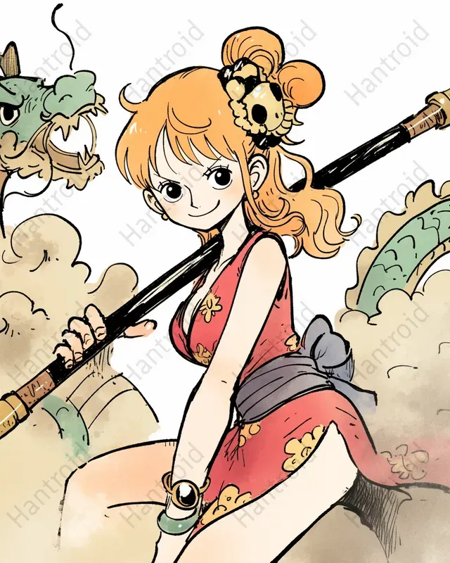 Dynamic One Piece Character Art Midjourney Prompt | PromptBase