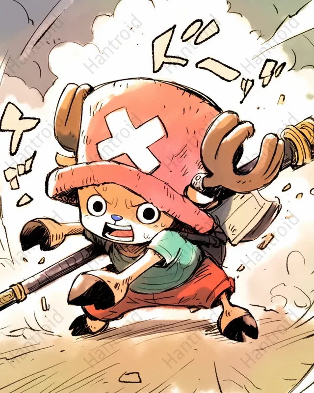 Dynamic One Piece Character Art Midjourney Prompt | PromptBase