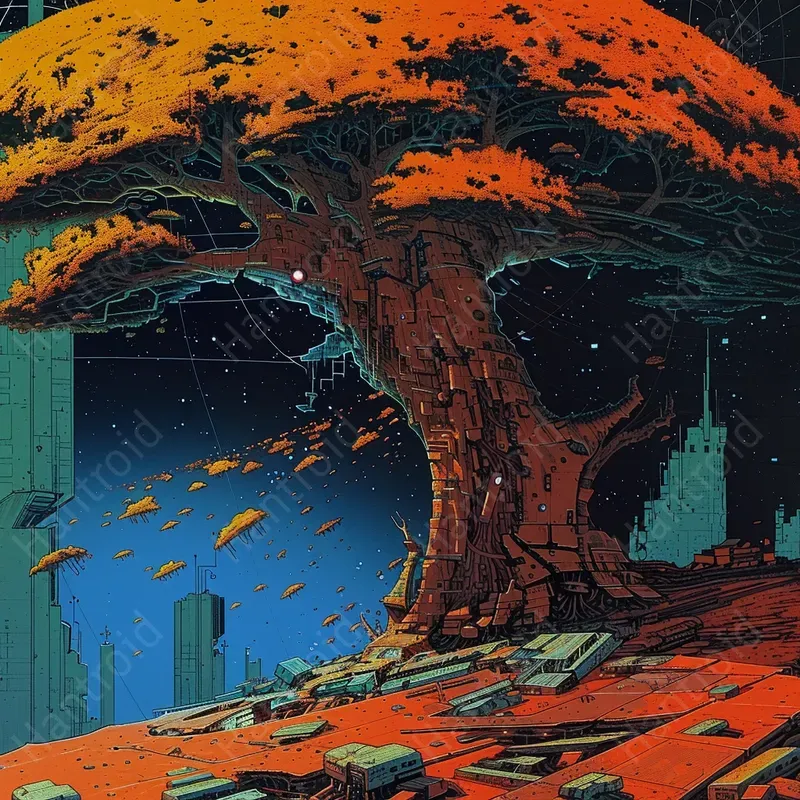 Futuristic Sci Fi Comic Art Midjourney Prompt | PromptBase