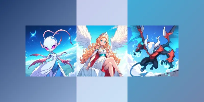 Celestial Cartoon Game Character Generator App | PromptBase