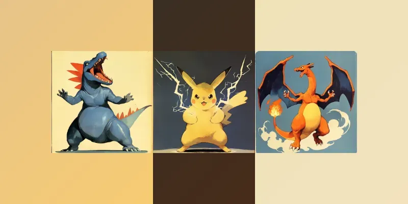 Illustrated Fantasy Pokemon Generator App | PromptBase