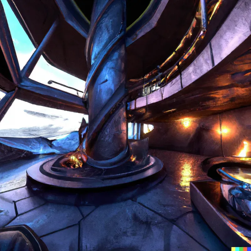 Alien Room Themed Backgrounds DALL·E Prompt | PromptBase