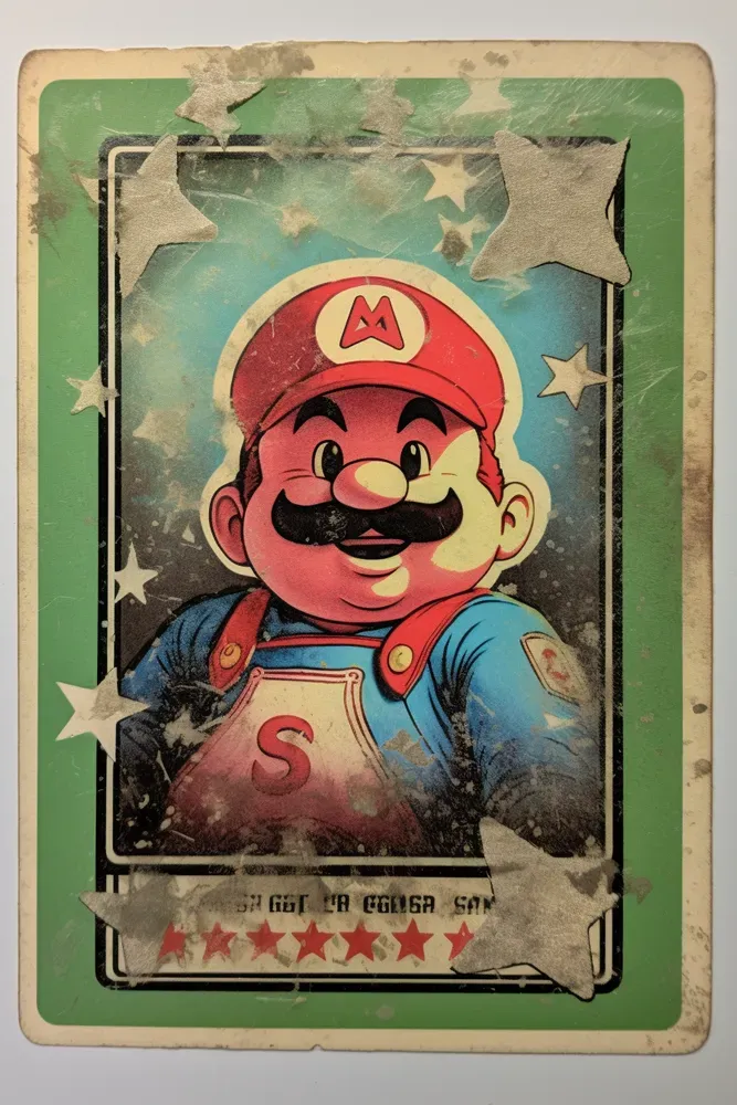 Vintage Retro Trading Cards Midjourney Prompt | PromptBase