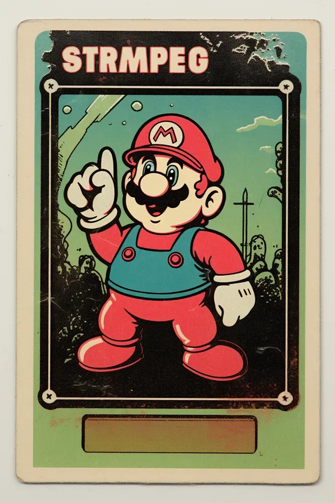 Vintage Retro Trading Cards Midjourney Prompt | PromptBase