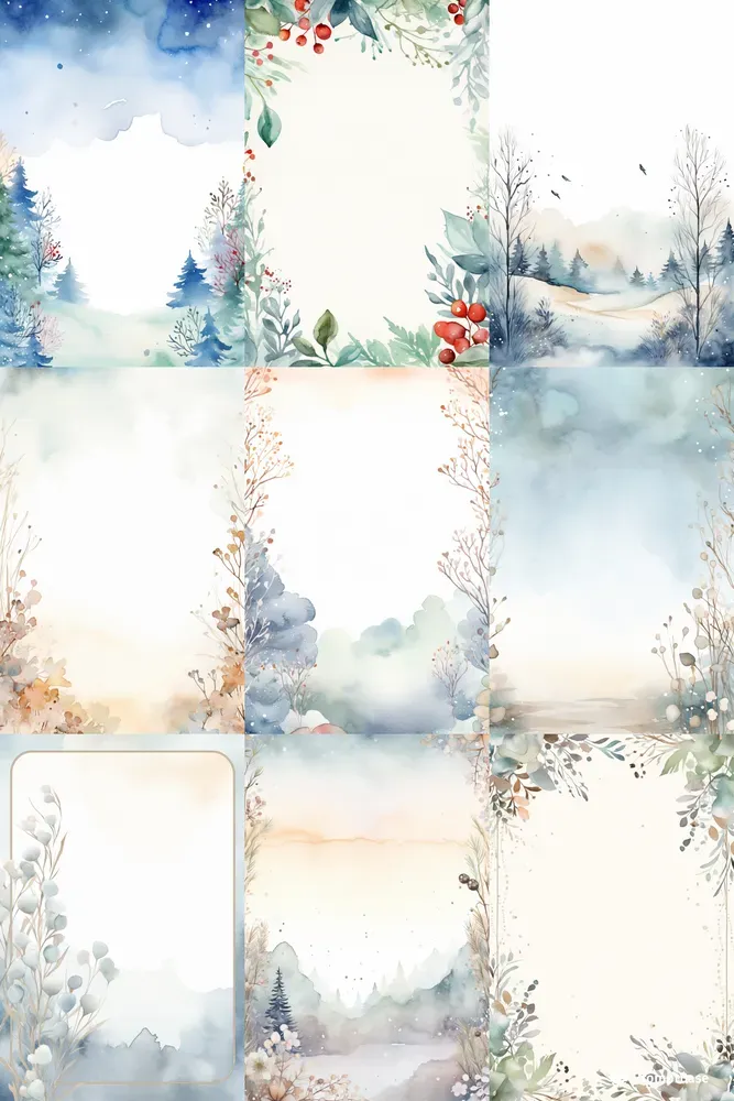 Cosy Christmas Winter Paper Borders Midjourney Prompt | PromptBase