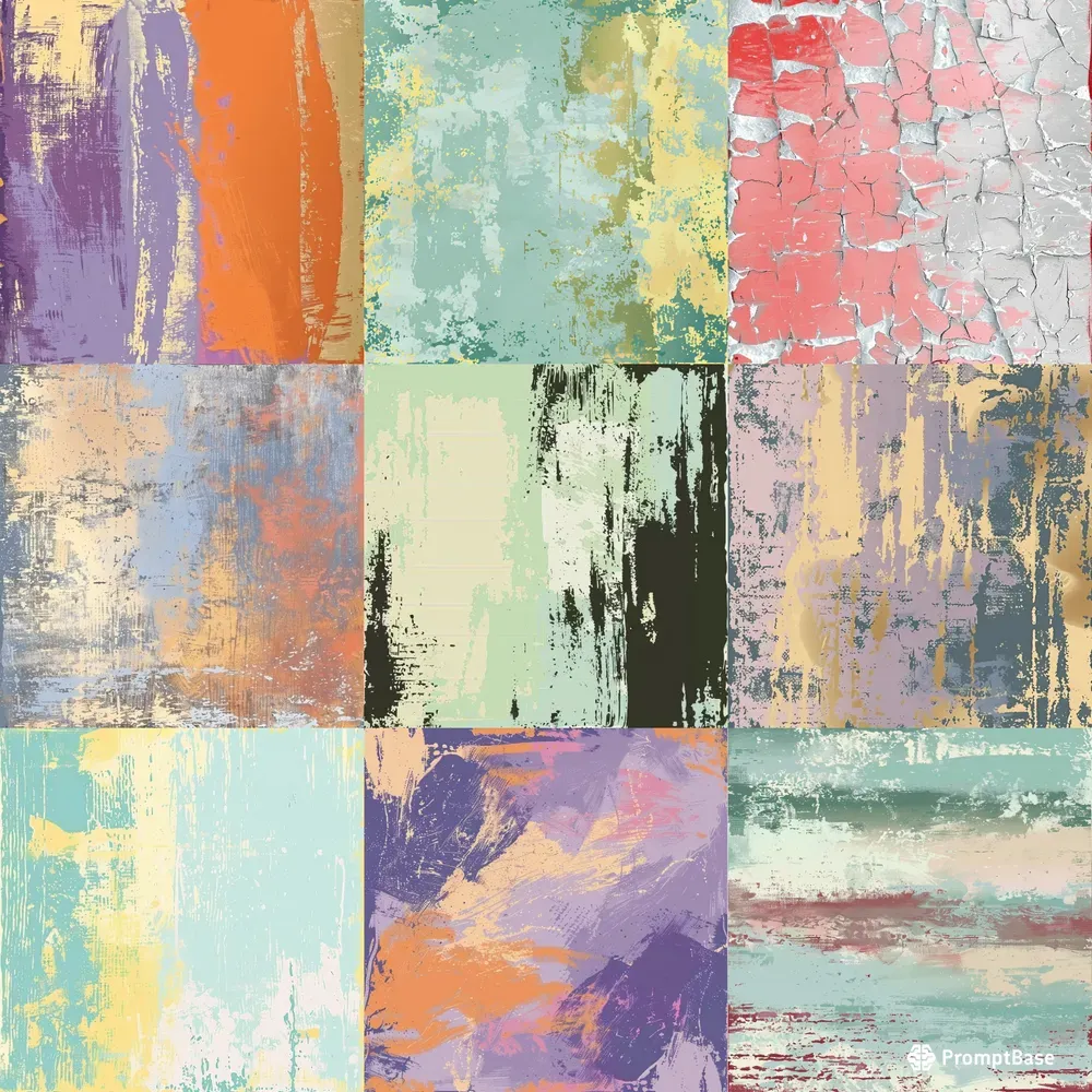 Vintage-inspired Paint Texture Patterns Midjourney Prompt | PromptBase