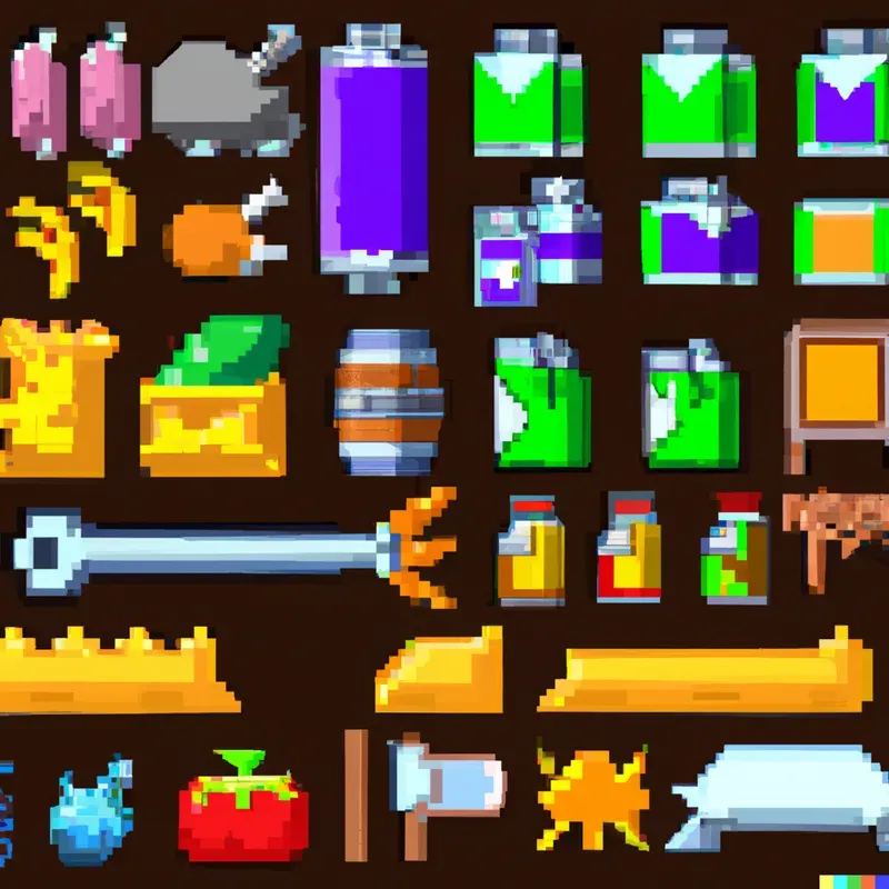 The Item Sprite Sheets DALL·E Prompt | PromptBase