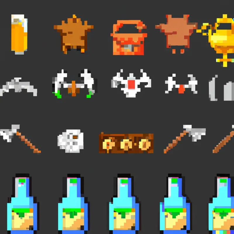 The Item Sprite Sheets DALL·E Prompt | PromptBase