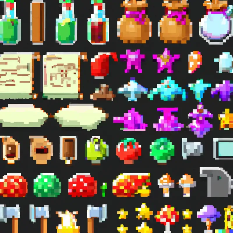 The Item Sprite Sheets DALL·E Prompt | PromptBase