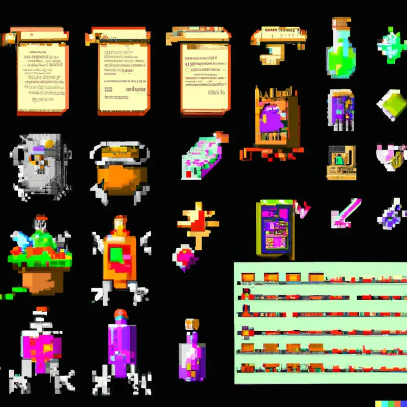 The Item Sprite Sheets DALL·E Prompt | PromptBase